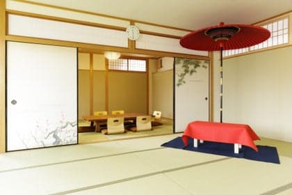 京都のお寺の会館を貸し切って研修や各種イベントに