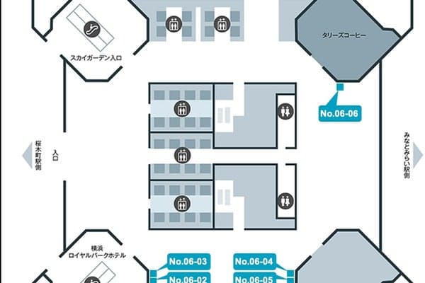 【テレキューブ】横浜ランドマークタワーにある個室型ワークブース（06-01）です。視線と音を遮る、プライベートな集中環境。
 2枚目